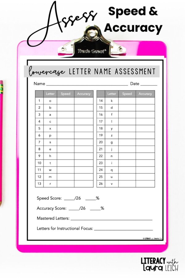 How to Boost Letter Naming Fluency for Beginning Readers - Laura Leigh ...