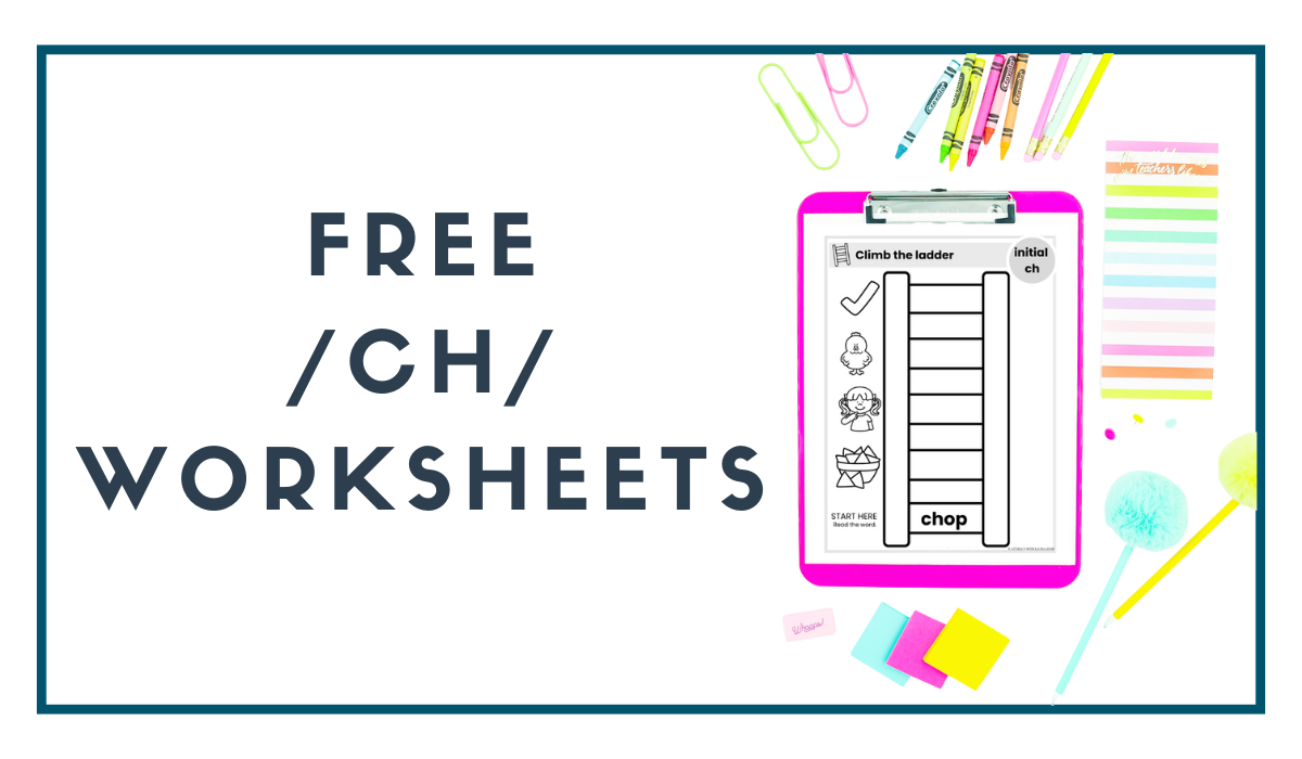 Boost Phonics Skills with These Free Ch Worksheets - Laura Leigh Vance ...